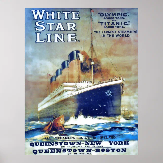 White Star Line Poster | Zazzle