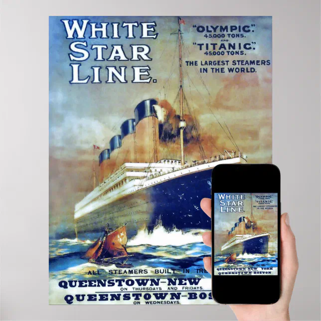 White Star Line Poster | Zazzle