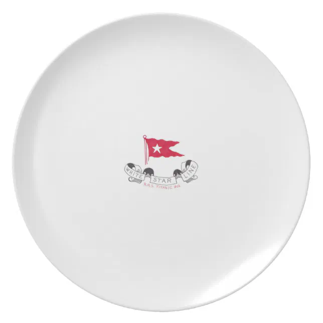 White Star Line - Third Class Dining Plate | Zazzle
