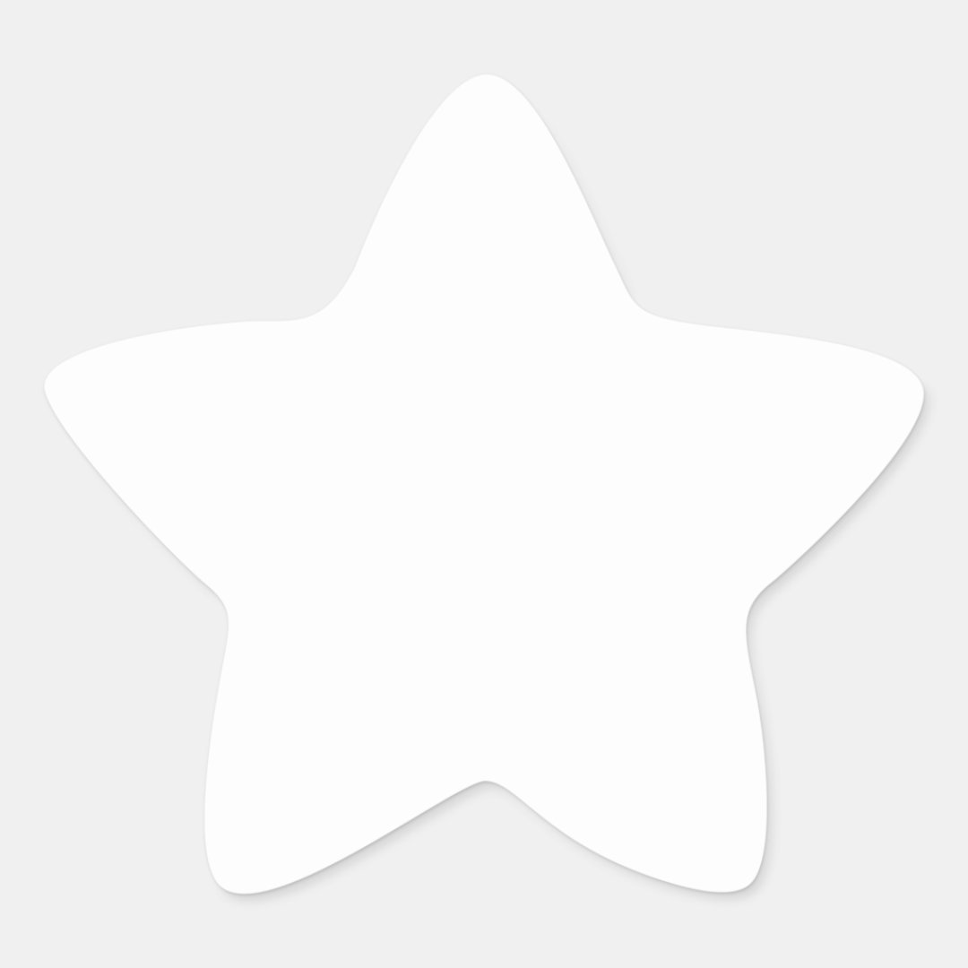 White Star Sticker | Zazzle
