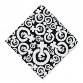 White stencil Universal Female symbol Black Backgr Bandana | Zazzle