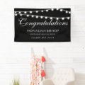 White String Of Lights Congratulations Graduate Banner | Zazzle