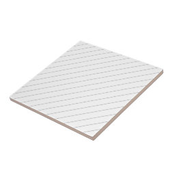 White Stripes Diagonal Lines Pattern Ceramic Tile | Zazzle