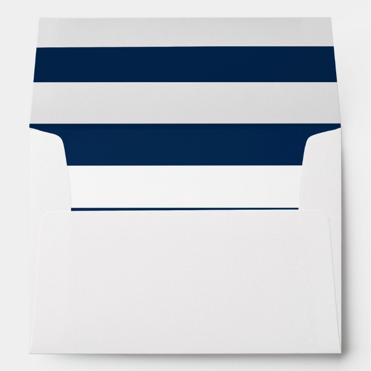 White Stripes Editable Background Colors Envelope | Zazzle