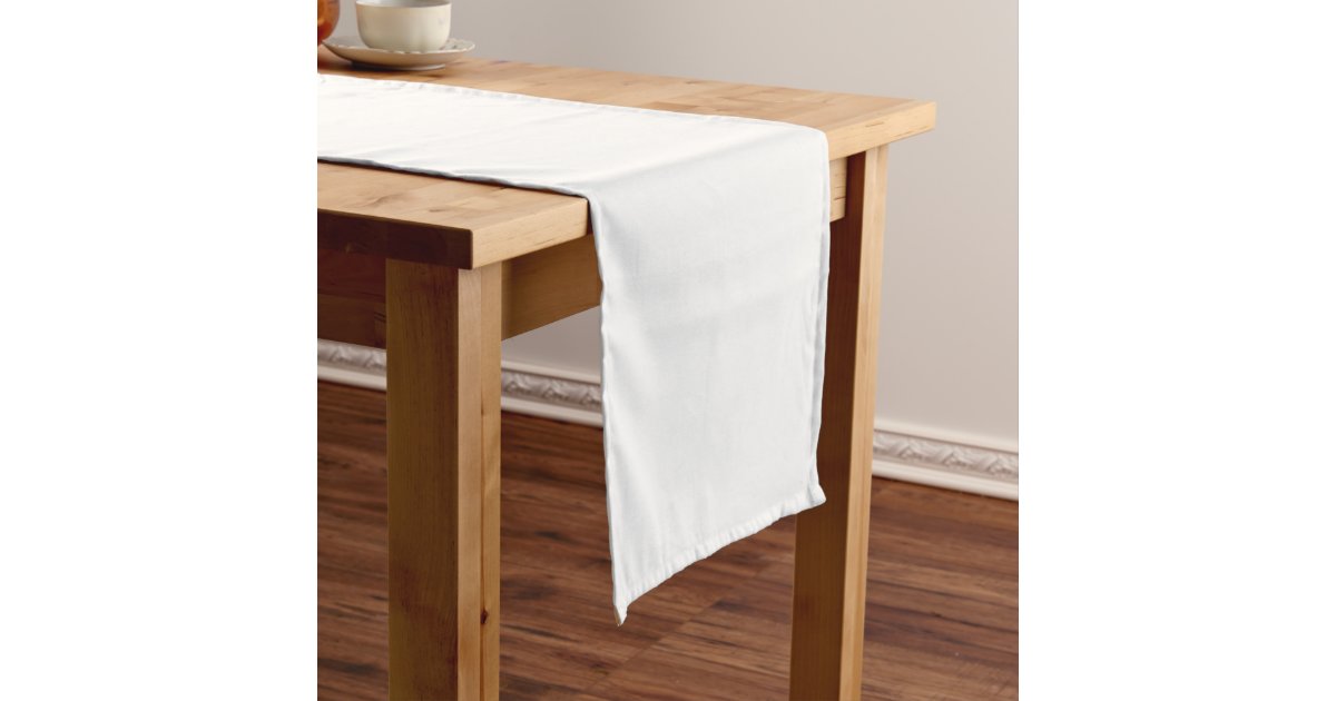 White Table Runner Template | Zazzle