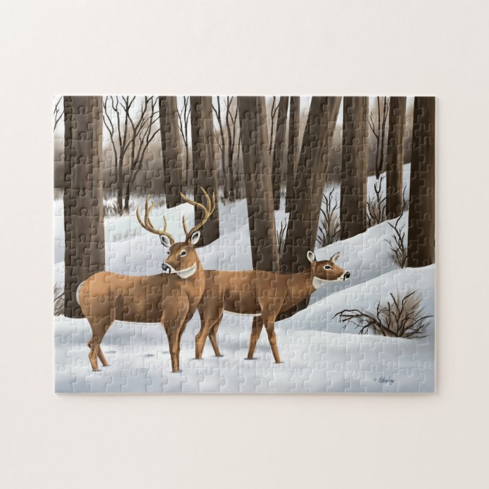 White Tailed Deer Jigsaw Puzzle | Zazzle.com