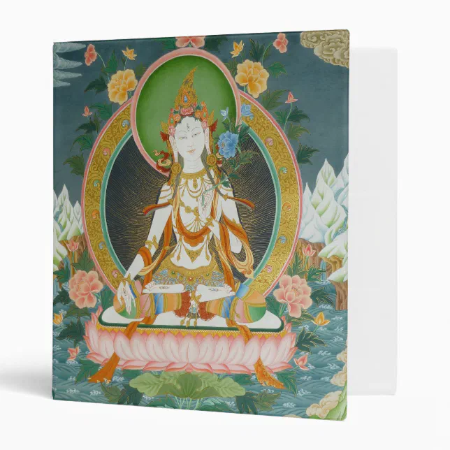 White Tara Binder | Zazzle