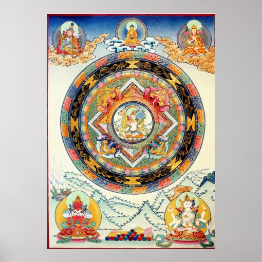 White Tara Mandala Poster | Zazzle