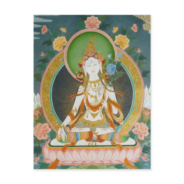 White Tara Fabric | Zazzle