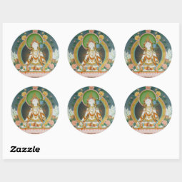 White Tara Stickers | Zazzle