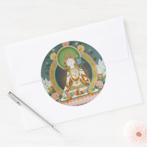 White Tara Stickers | Zazzle
