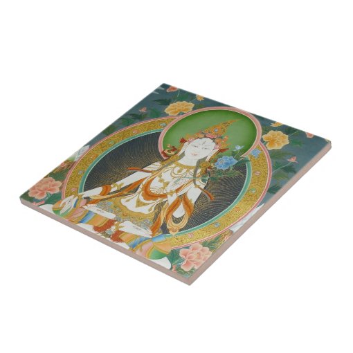 White Tara Tile | Zazzle