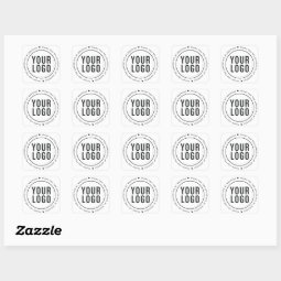 White Thank You For Supporting My Business Square Sticker | Zazzle