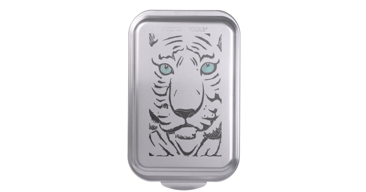 White Tiger Cake Pan | Zazzle