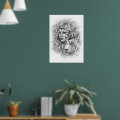 White Tiger Girl Spiritual Poster | Zazzle