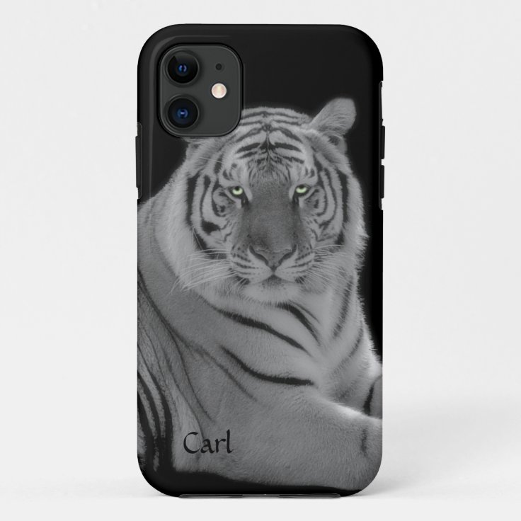 White Tiger Photograph iPhone 5 Phone Case | Zazzle