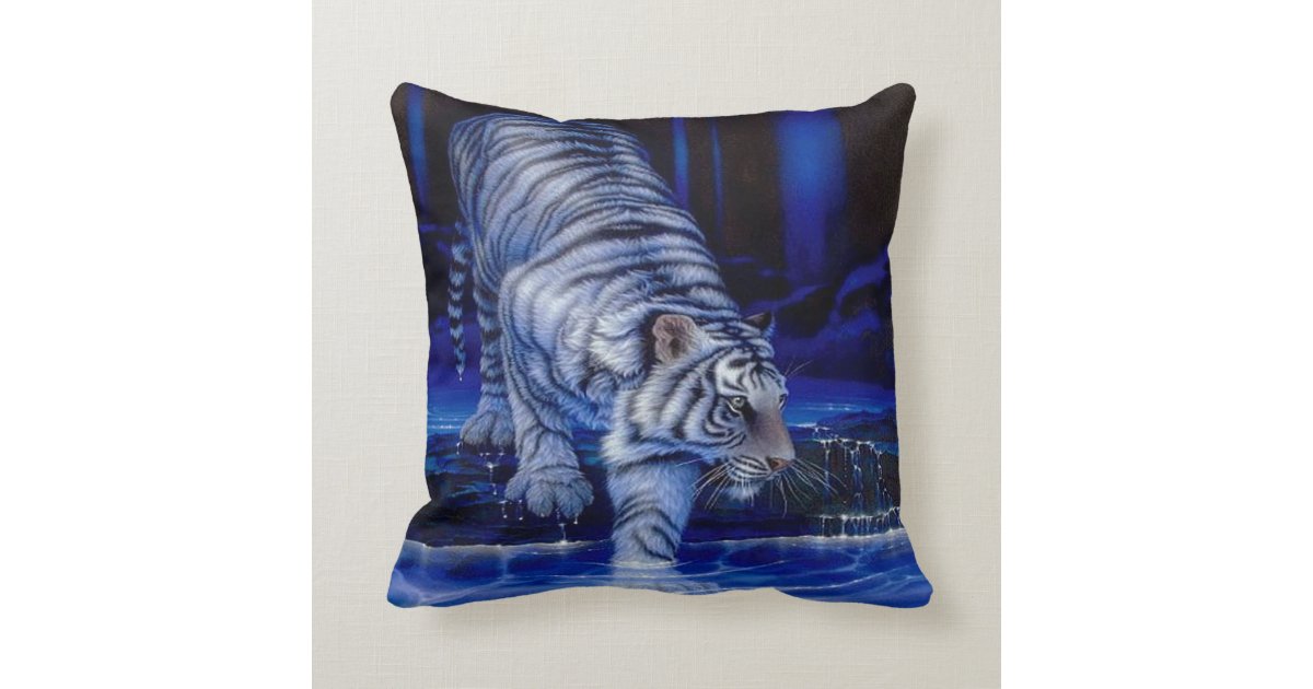 White Tiger Pillow | Zazzle.com