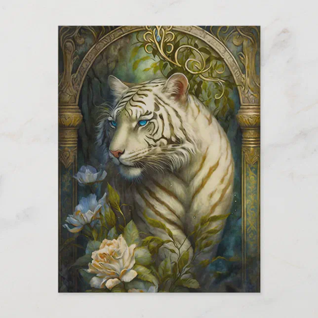 White Tiger Postcard | Zazzle