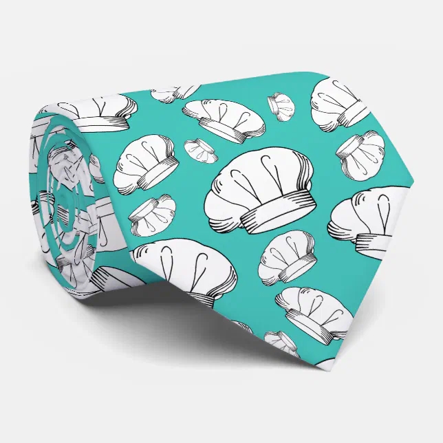 White Toque Blanche Chefs Hats Head Chef Neck Tie | Zazzle