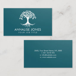 White Tree of life Business Card | Zazzle