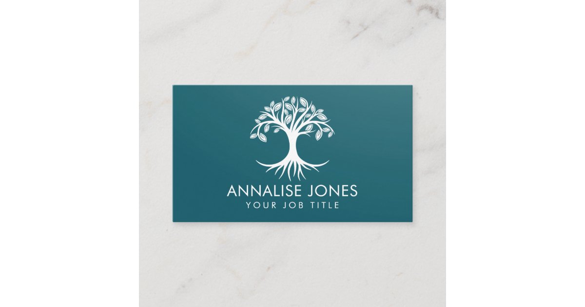 White Tree of life Business Card | Zazzle
