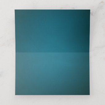 White Twinkle String Lights on Teal Place Card | Zazzle