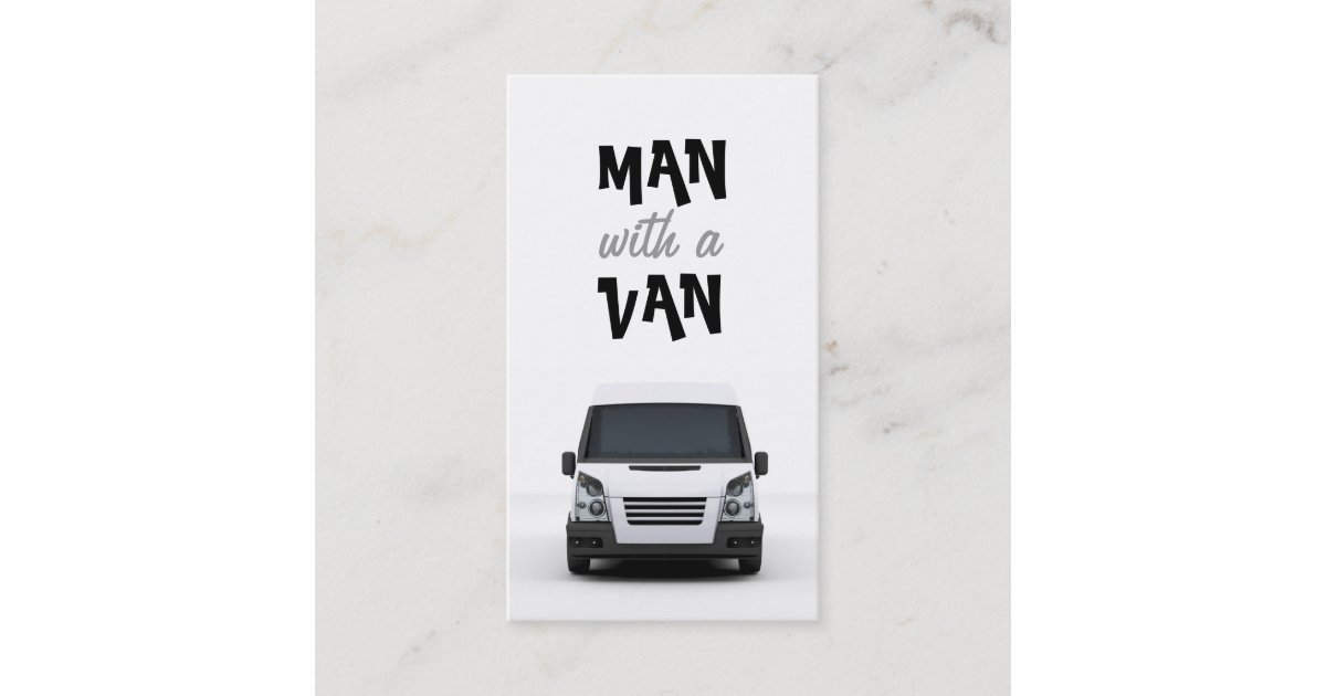 White Van Business Card | Zazzle