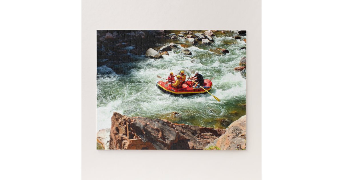 White water rafting jigsaw puzzle | Zazzle