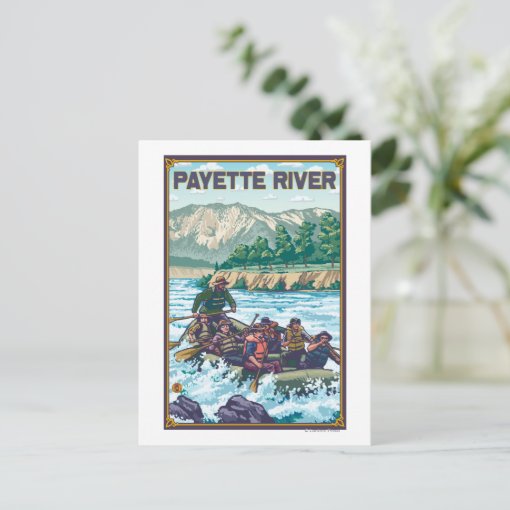 White Water Rafting - Payette River, Idaho Postcard | Zazzle