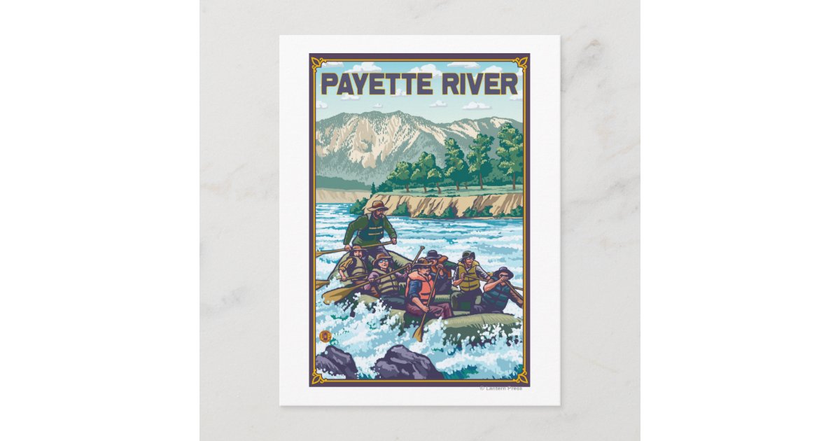 White Water Rafting - Payette River, Idaho Postcard | Zazzle