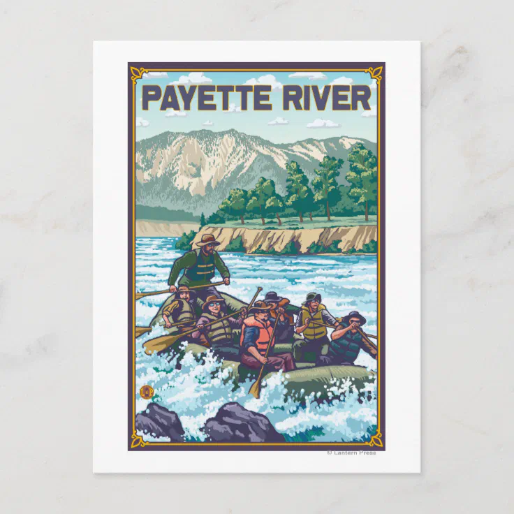 White Water Rafting - Payette River, Idaho Postcard | Zazzle