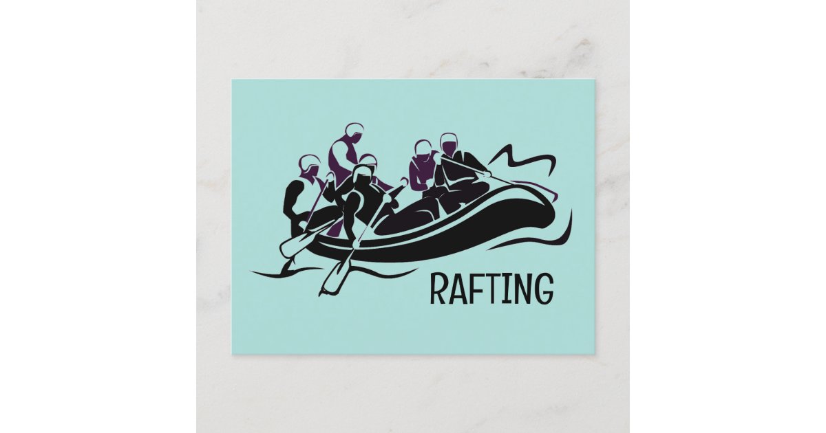 White Water Rafting Postcard | Zazzle