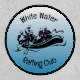 White Water River Rafting Design Patch | Zazzle