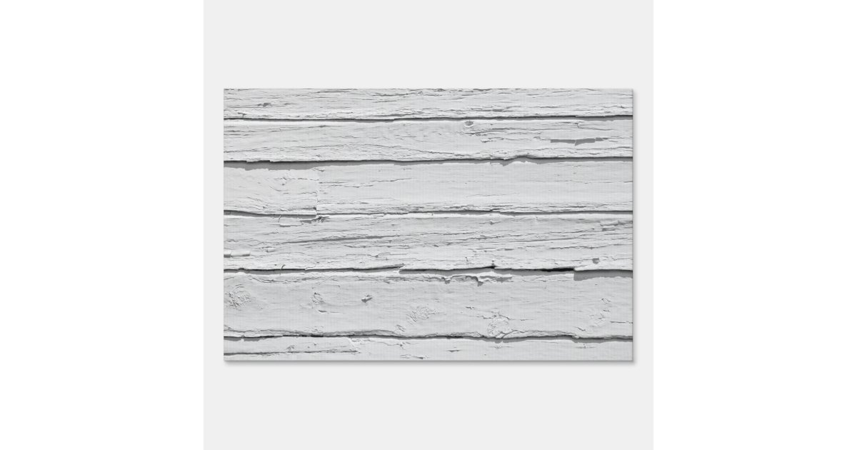 White Weathered Wood Sign | Zazzle