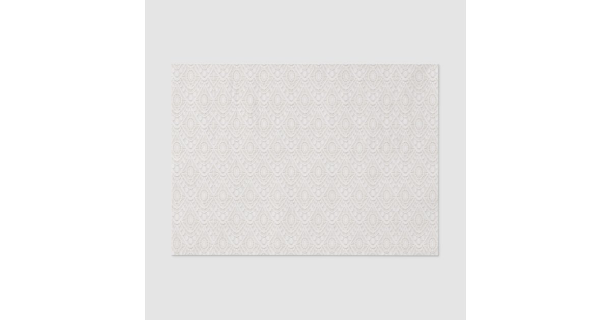 White Wedding Lace Tissue Paper | Zazzle