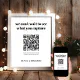 White | Wedding Photo Share QR Code Sign | Zazzle