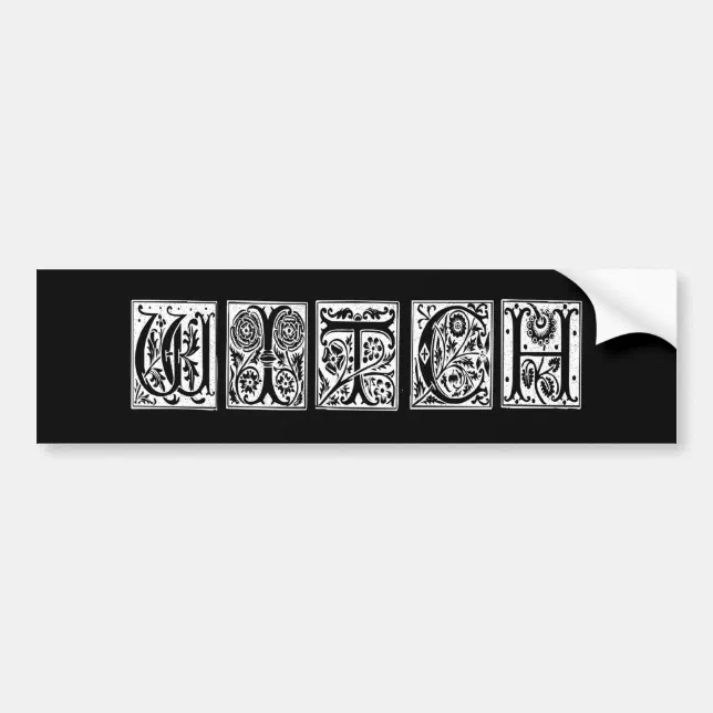 White Witch Bumper Sticker | Zazzle