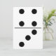 White with Black Dots Domino Custom Party Invitation | Zazzle