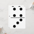White with Black Dots Domino Custom Party Invitation | Zazzle