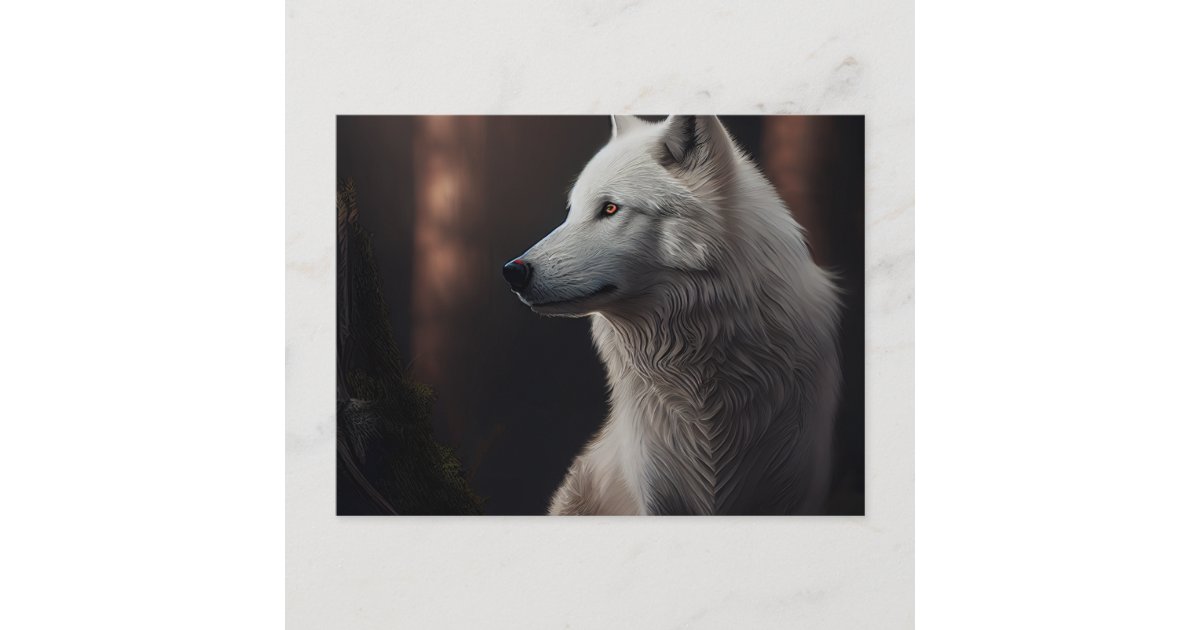 White Wolf Postcards | Zazzle