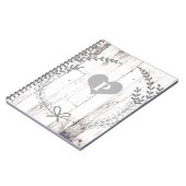 White Wood Rustic Farmhouse Shabby Chic Notebook | Zazzle