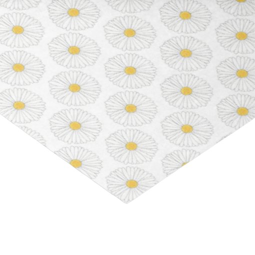 White Yellow Daisy Flower Floral Garden Party Tissue Paper | Zazzle