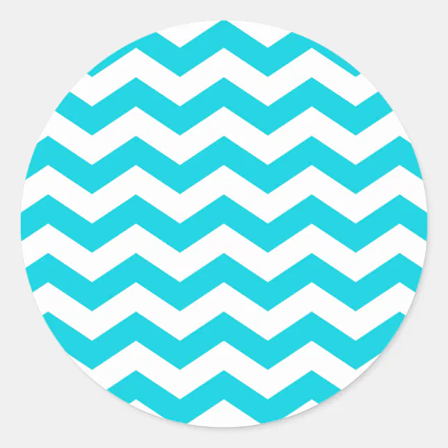 White Zig Zag Sticker | Zazzle