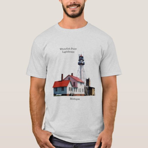 Whitefish Point Lighthouse shirt light | Zazzle