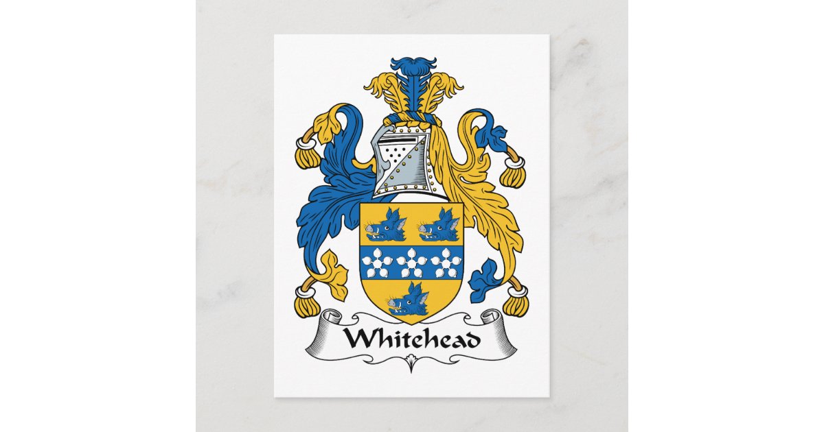 Whitehead Family Crest Postcard | Zazzle