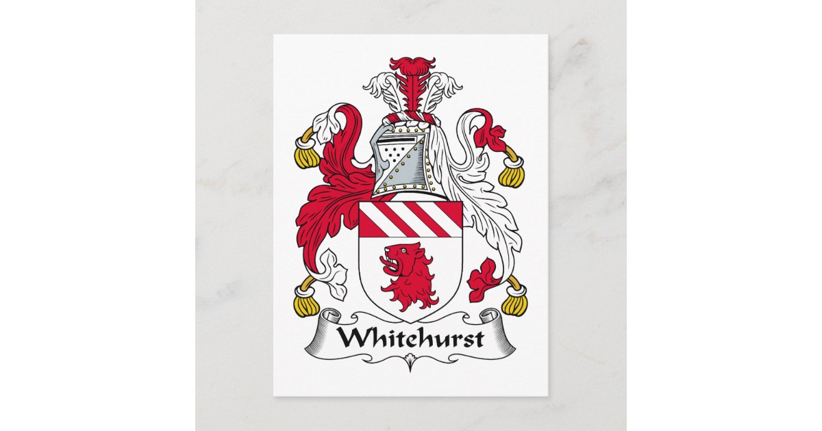 Whitehurst Family Crest Postcard | Zazzle