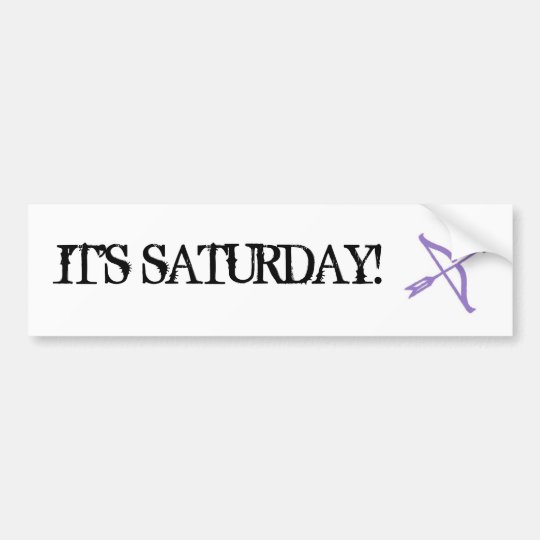 Whitest Kids U' Know - It's Saturday! Bumper Sticker | Zazzle.com