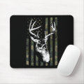 Whitetail Buck Deer Hunting USA Camouflage America Mouse Pad | Zazzle
