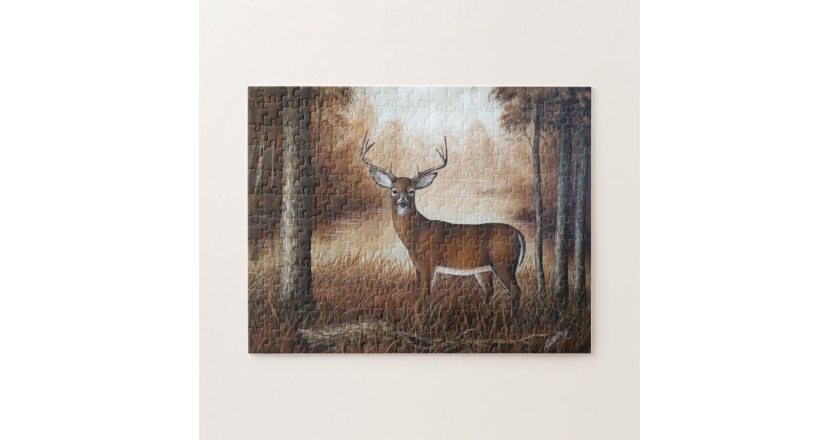 Whitetail Buck Jigsaw Puzzle | Zazzle