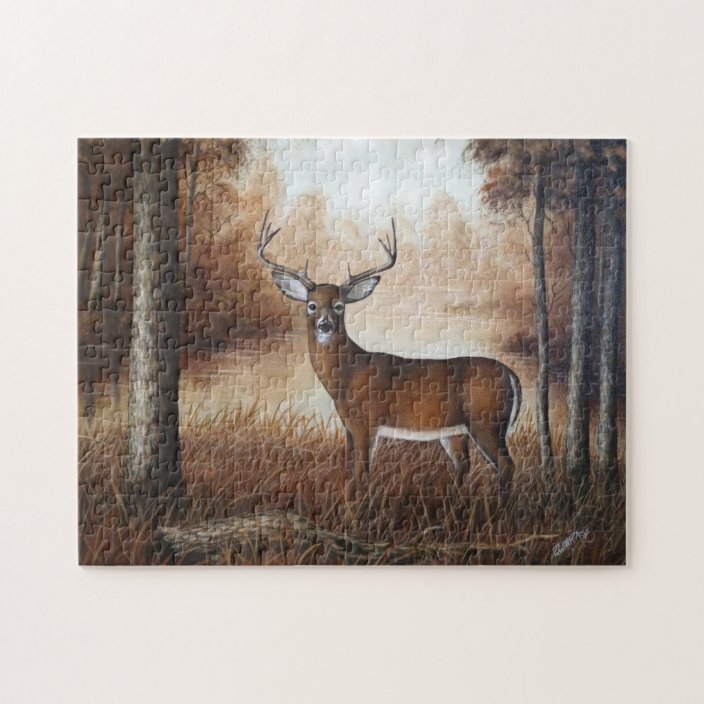 Whitetail Buck Jigsaw Puzzle | Zazzle.com